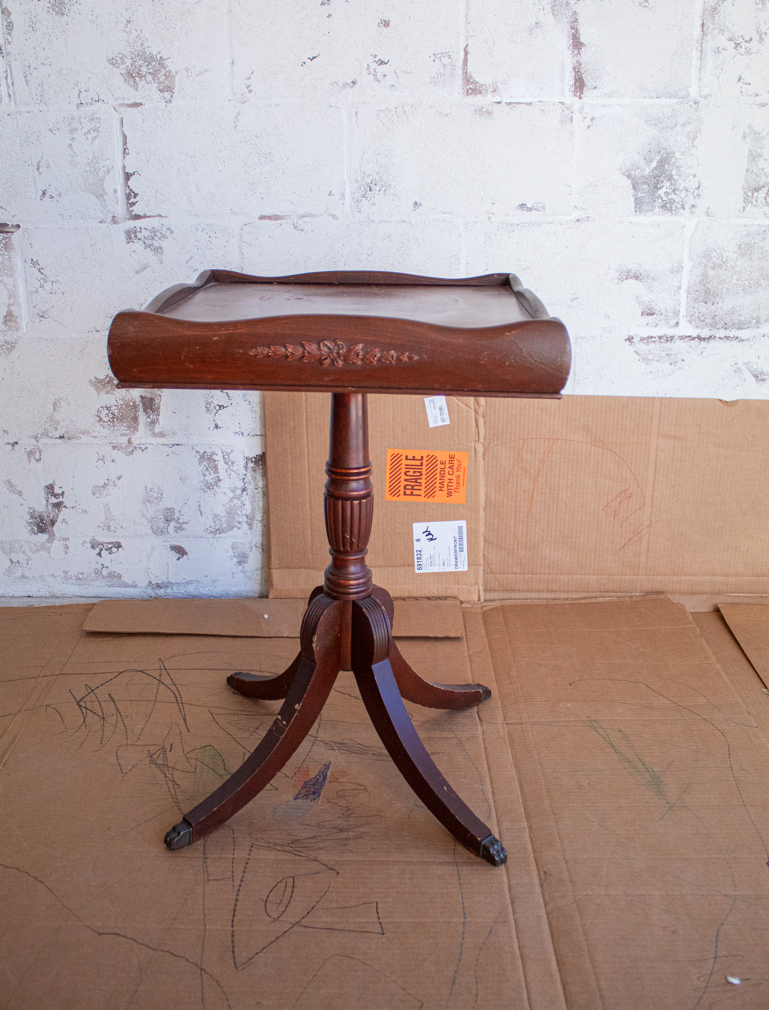 Little Lavender Table-Applying Furniture Transfers – Nooks In Bloom