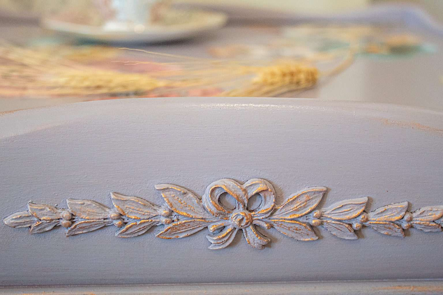Little Lavender Table-Applying Furniture Transfers – Nooks In Bloom